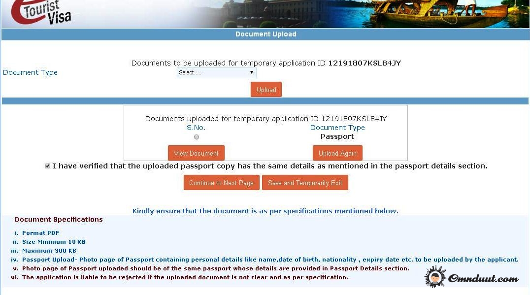 VISA Indiaaa | Omnduut